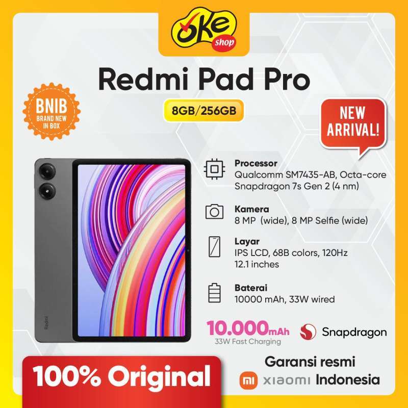 Jual Xiaomi Redmi Pad Pro 8/256gb Di Seller Okeshop O2o Official Store ...