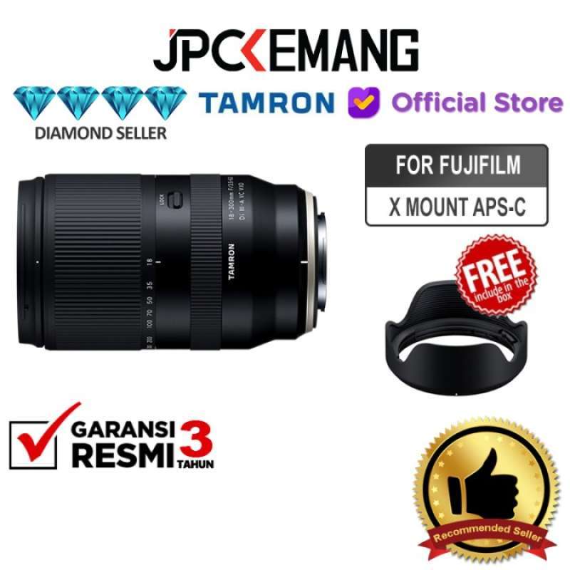 Jual Tamron 18-300mm F3.5-6.3 Fujifilm X Di Iii-a Vc Vxd Garansi Resmi ...