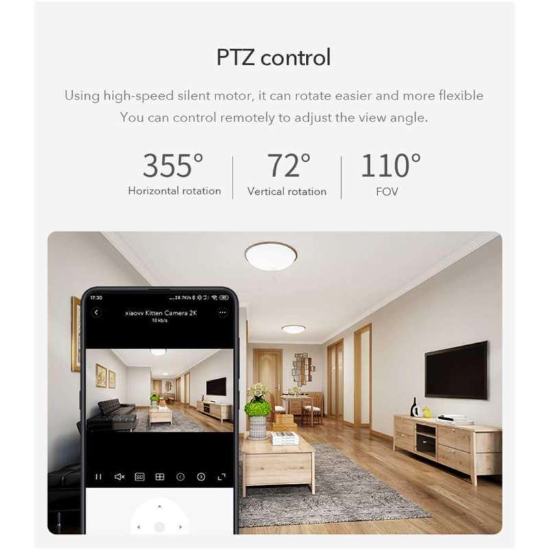 Jual Mijia Kamera Cctv Wifi Ptz Smart Camera 2.5k Qhd Xvv-3640s-q2 Vlog ...