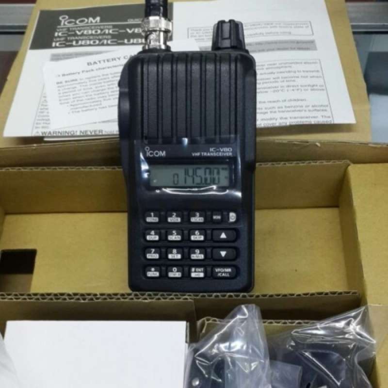 Promo Radio Komunikasi Ht Walkie Talkie Icom Ic V80 Made In Japan ...