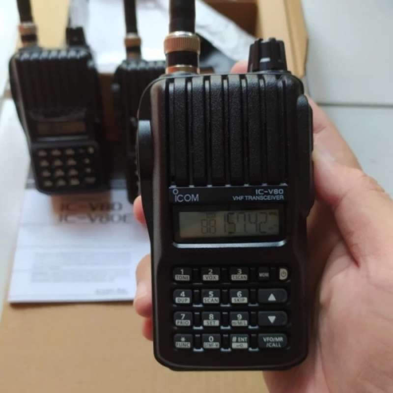 Promo Radio Komunikasi Ht Walkie Talkie Icom Ic V80 Made In Japan ...