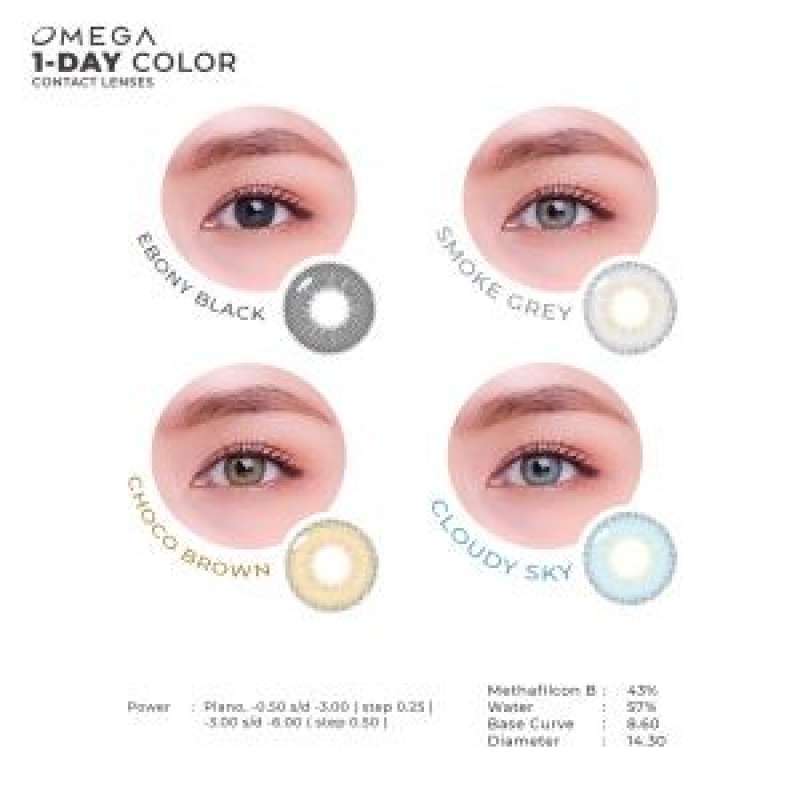 Promo Softlens Omega One Day Warna Harian Daily Disposable 1 Day ...