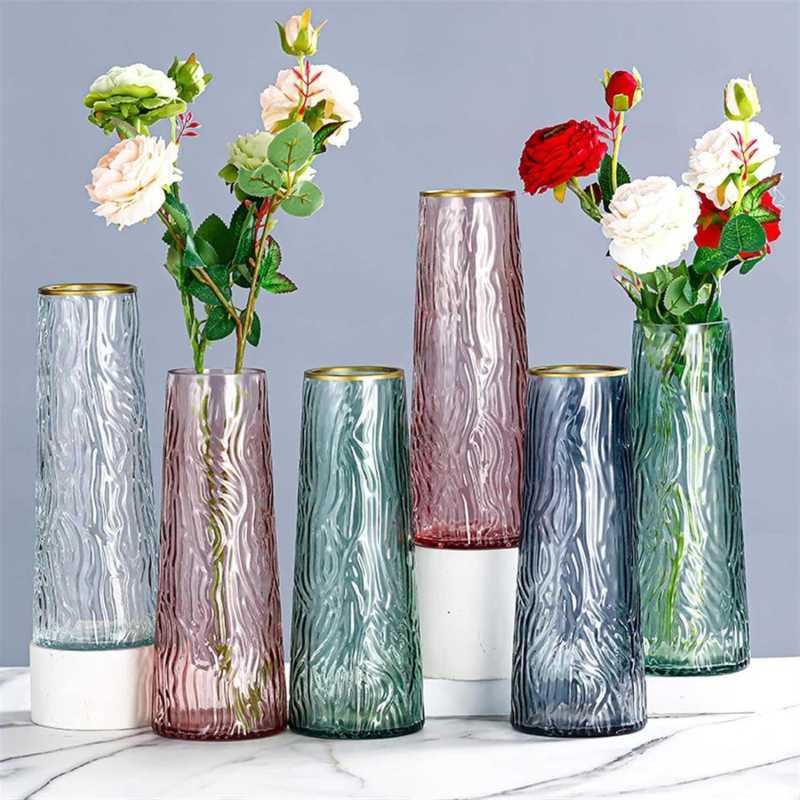 Jual Light Luxury Vas Bunga Dekorasi Interior Ruang Tamu Motif Kulit ...