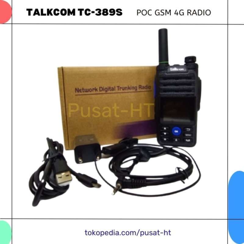 Jual Radio Ht Poc Trunking Gsm 4g Wifi Simcard Talkcom Tc-389s Di ...