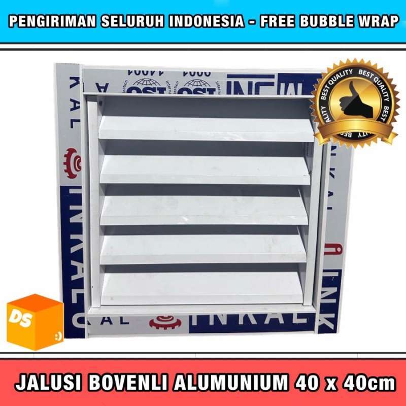 Jual Jalusi Alumunium 40 X 40cm (bisa Custom) - Hitam 40 X 40cm Di ...