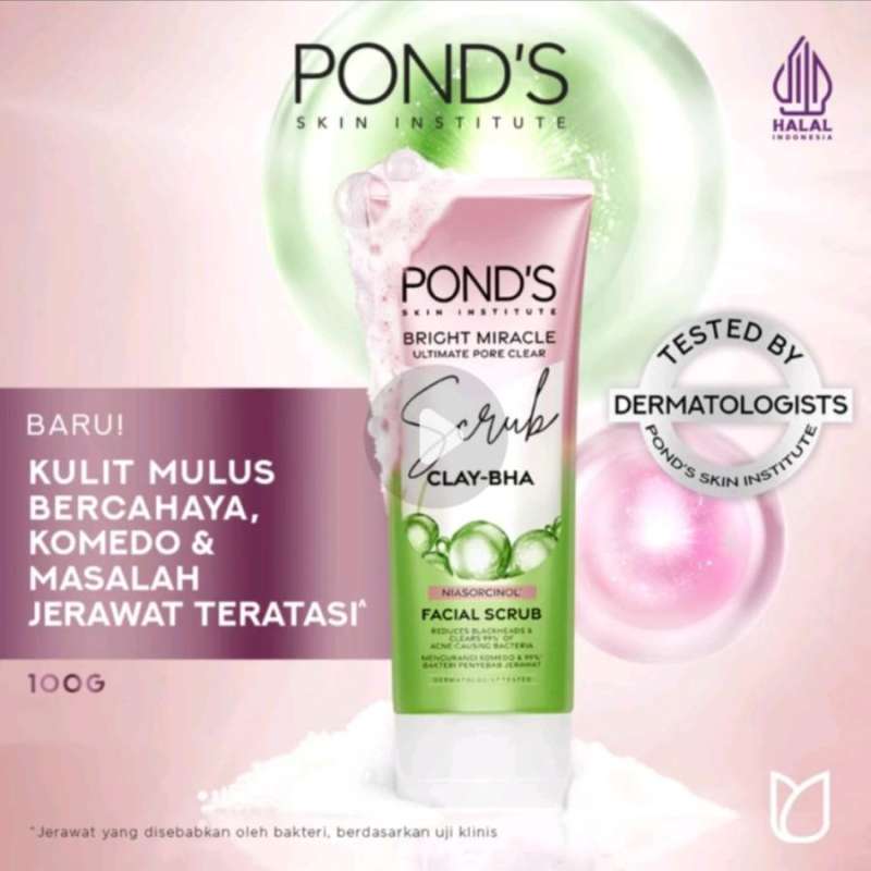 Jual Ponds Bright Miracle Facial Foam Sabun Cuci Muka Wanita 100g ...