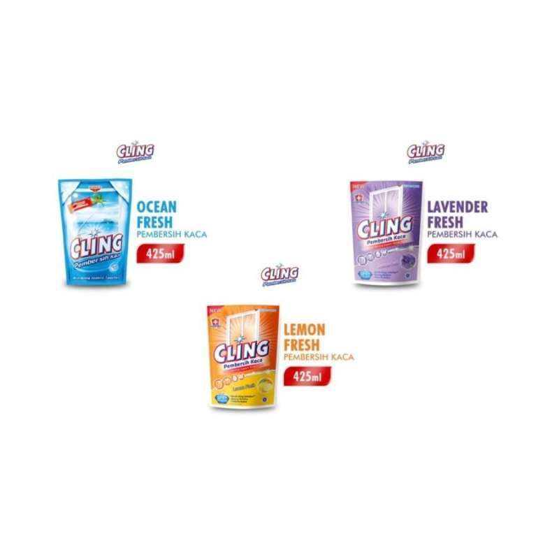 Jual Cling Pembersih Kaca 425ml Glass Cleaner 425 Ml - Biru Di Seller ...