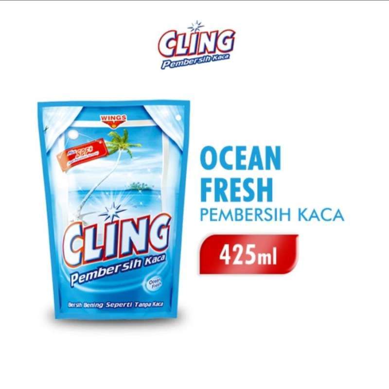 Jual Cling Pembersih Kaca 425ml Glass Cleaner 425 Ml - Biru Di Seller ...