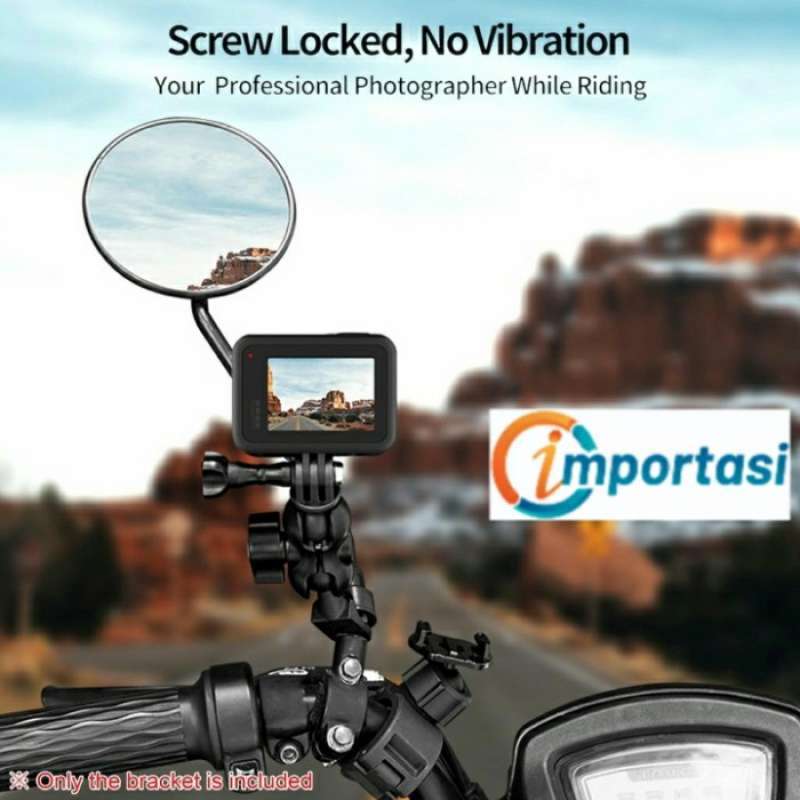 Jual Telesin 360 Mount Bracket Gopro Untuk Spion Motor Action Cam ...