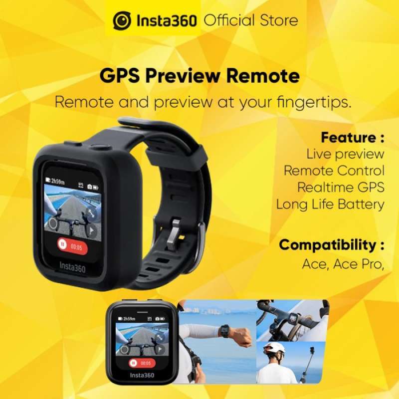 Insta360 X4 Accessories Insta360 GPS Preview Remote - Real-Time Shot ...