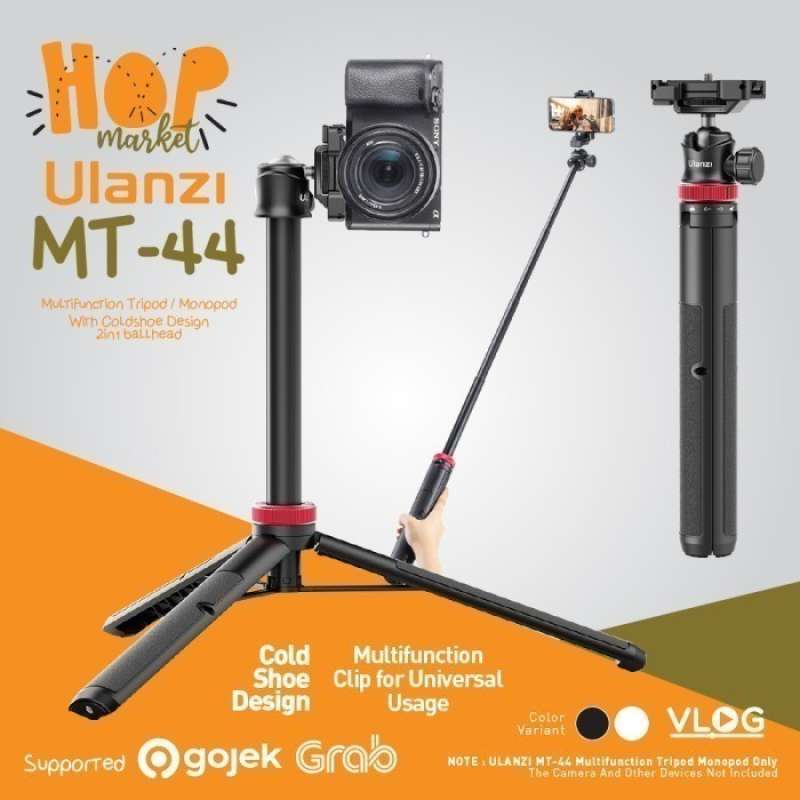 Jual Ulanzi Mt-44 Extend Tripod Vlog 100cm W/ 2in1 Clip Holder Hp ...