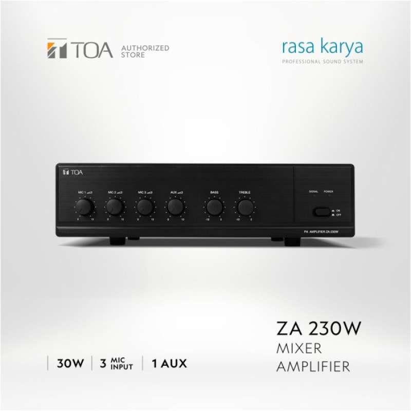 Jual Toa Za-230w Mixer Amplifier Power 30watt Ampli Za230w 230 30w Di Seller Circlet ...