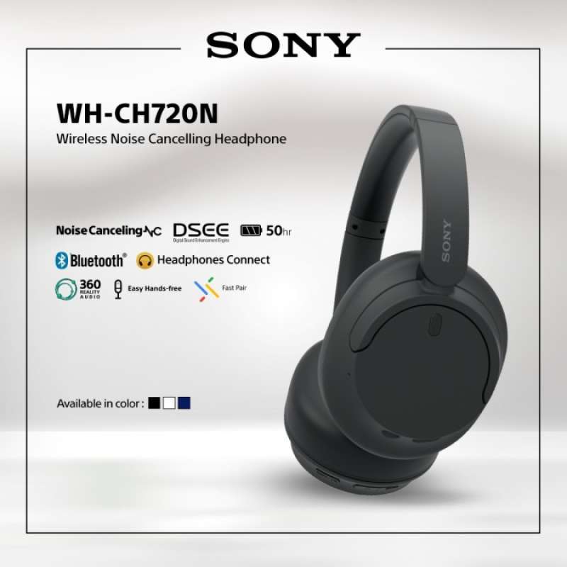 Jual Sony Wh-ch720n Black Wireless Noise Cancelling Headphone / Ch720n Di Seller Circlet ...