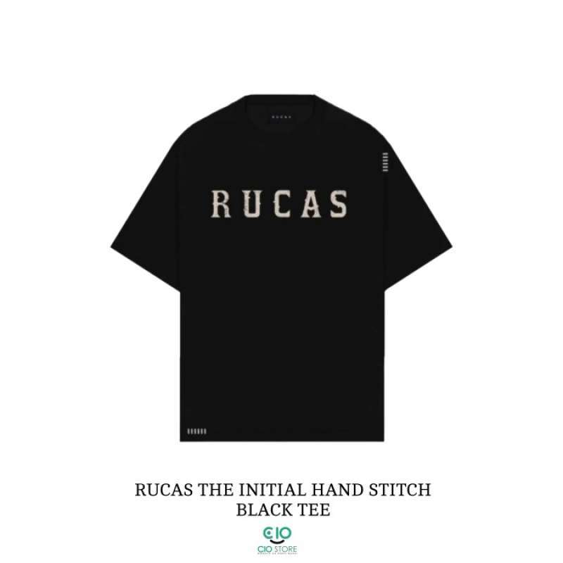 Jual Rucas The Initial Hand Stitch Black Tee Original - M Di Seller Wd ...