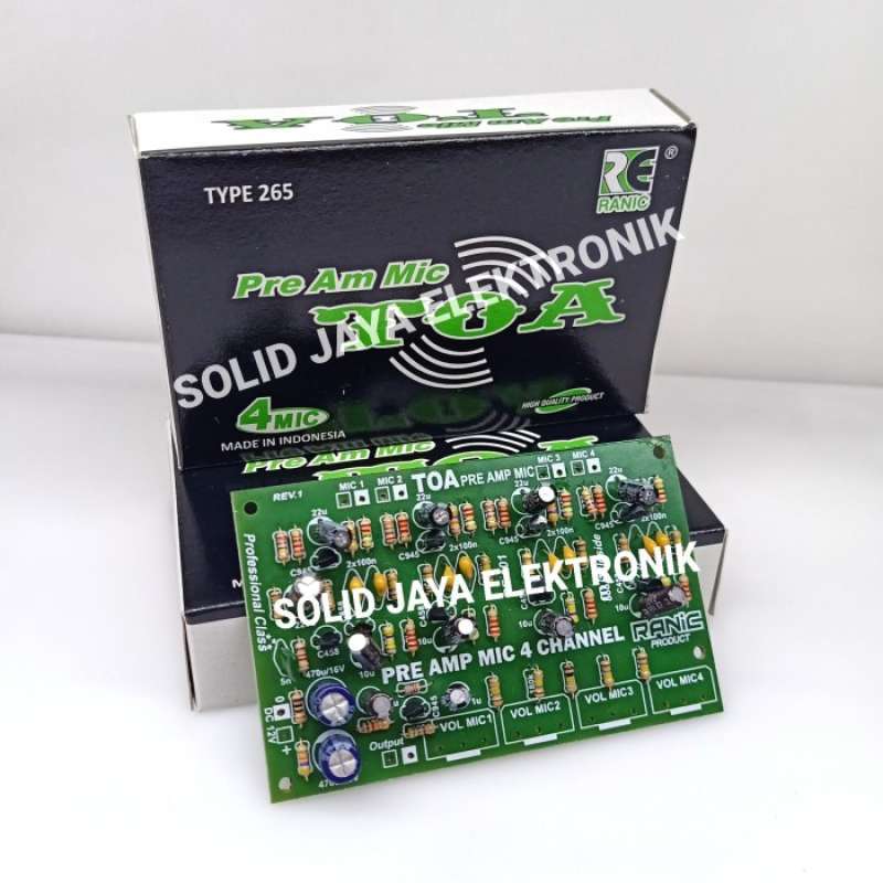 Jual Kit Preamp Mic Toa Pre Amp Mic 4 Channel Chanel Terminal Mic Ranic ...
