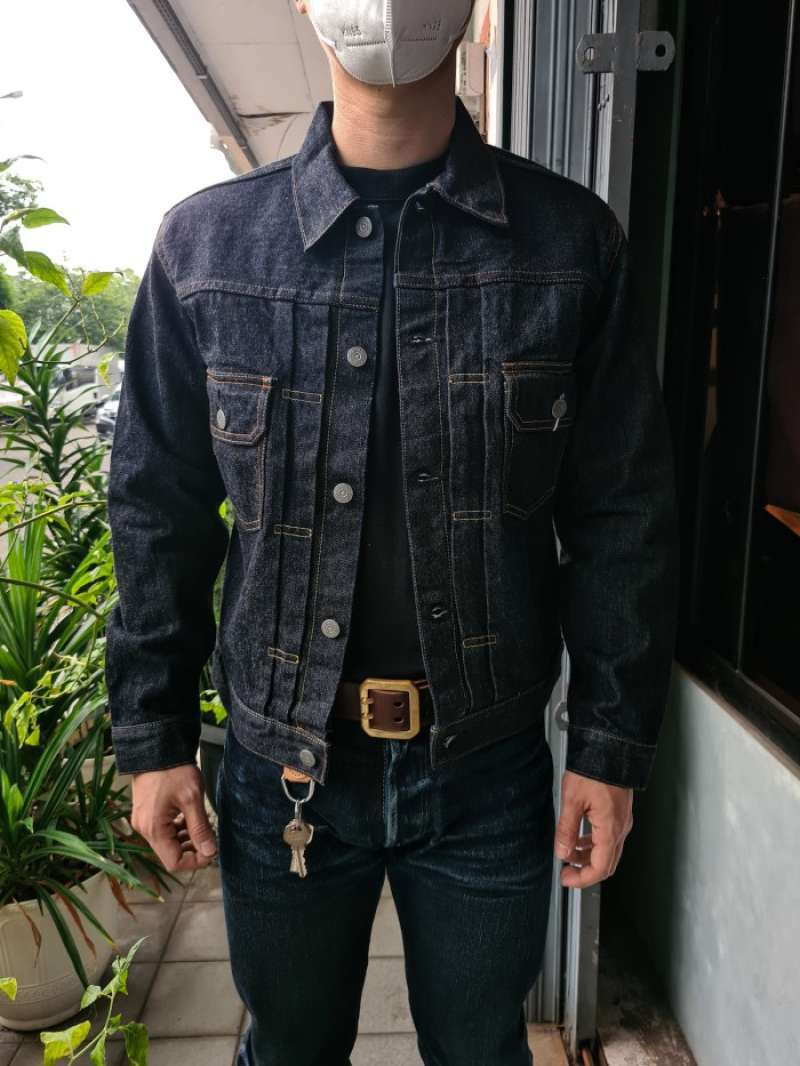 Jual The Flat Head Pioneer 14.5oz Indigo Selvage Denim Type Ii Jacket ...