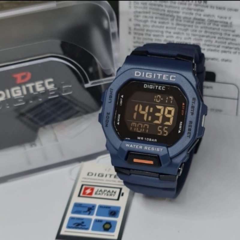 Jual Jam Tangan Digitec Dg5169 Dg-5169t Digital Pria Original - Hitam ...