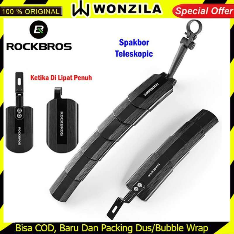 Promo Rockbros 2821 Fender Telescopik Spakbor Mud Guard Lipat Sepeda ...