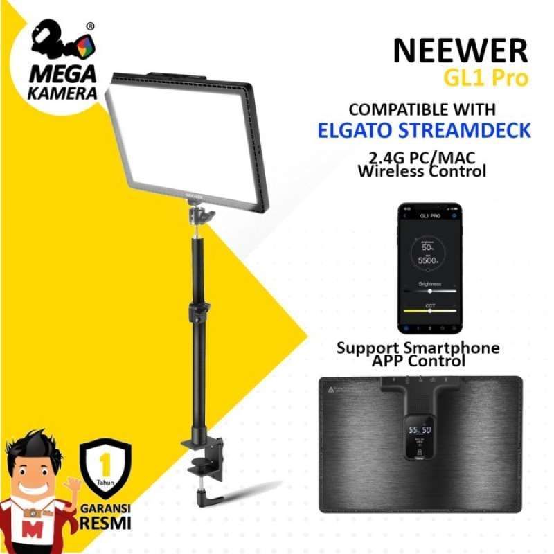 Promo Neewer Gl1 C Rgb Gl1c Led Light Panel - 15.5 Key Light Streaming ...