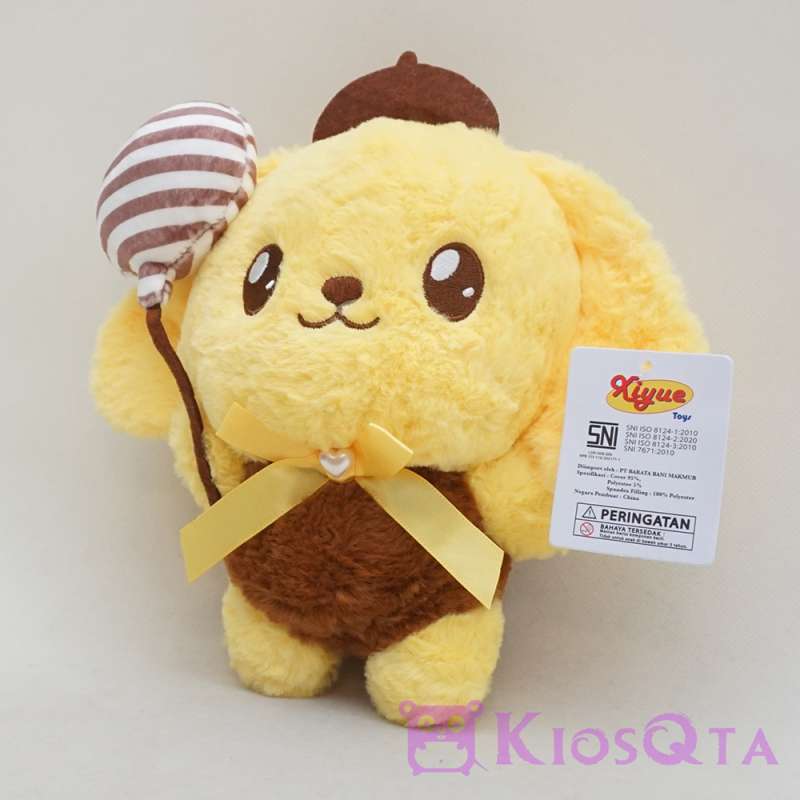 Jual Boneka Pompompurin Anjing Cinnamoroll Kuning Coklat Bawa Balon ...