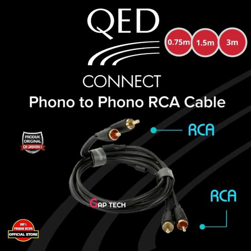 Promo Qed Connect Phono To Phono Rca Cable Terbaik - 1.5 Meter Diskon ...
