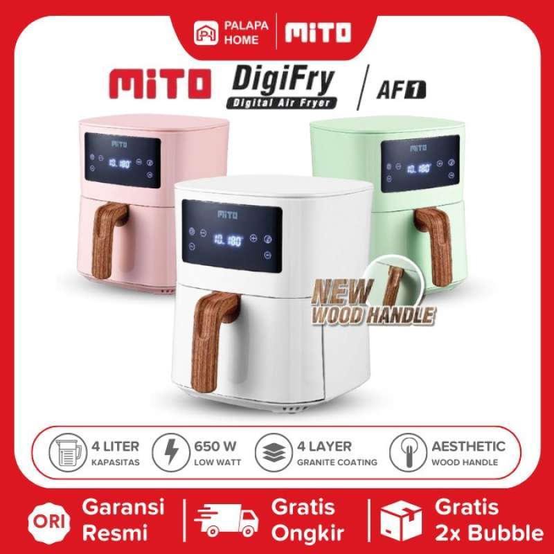 Promo Mito Air Fryer Af1 Airfryer Af 1 Friyer Low Watt Frayer Frier