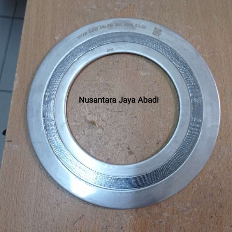 Promo Swg Spiral Wound Gasket Ansi # 300 Lb Stainless 316 4 Inchi Dn ...