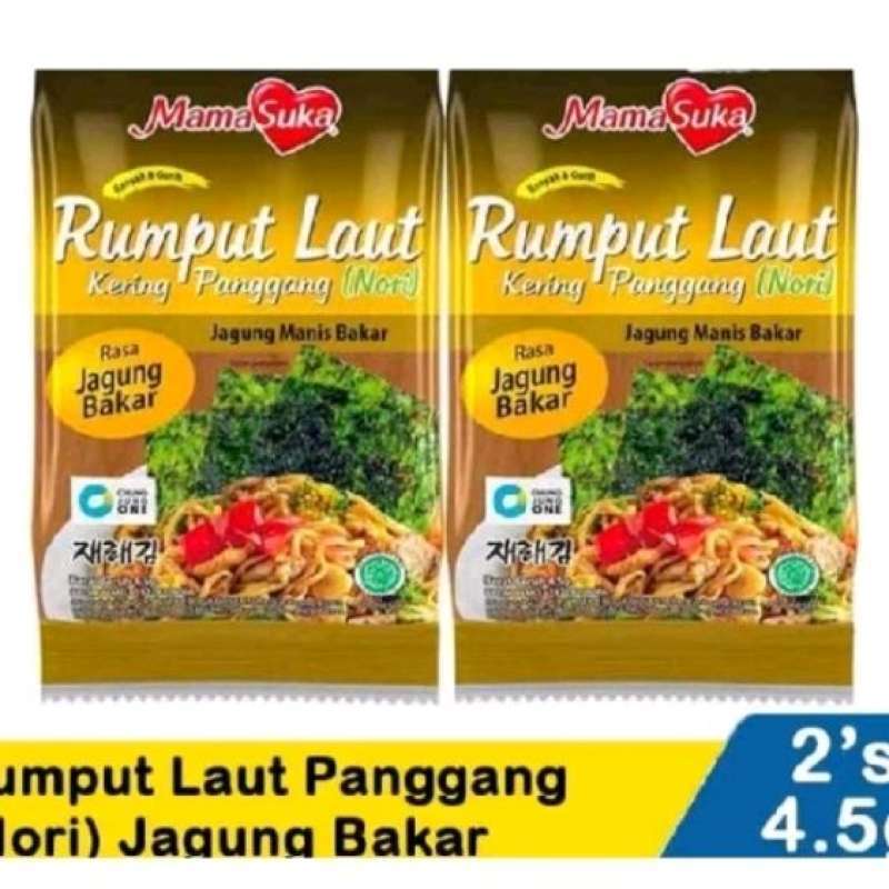 Jual Mama Suka Rumput Laut Panggang Nori 9 Gram Mamasuka Original ...