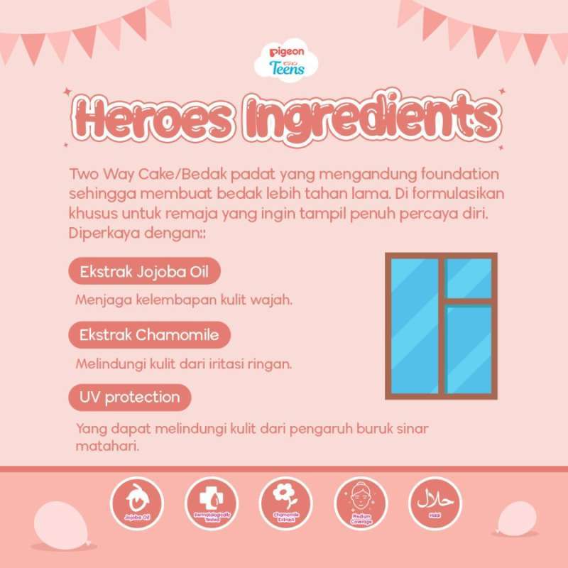Jual Pigeon Teens Two Way Cake + Uv Protection - Twc Beige Di Seller ...
