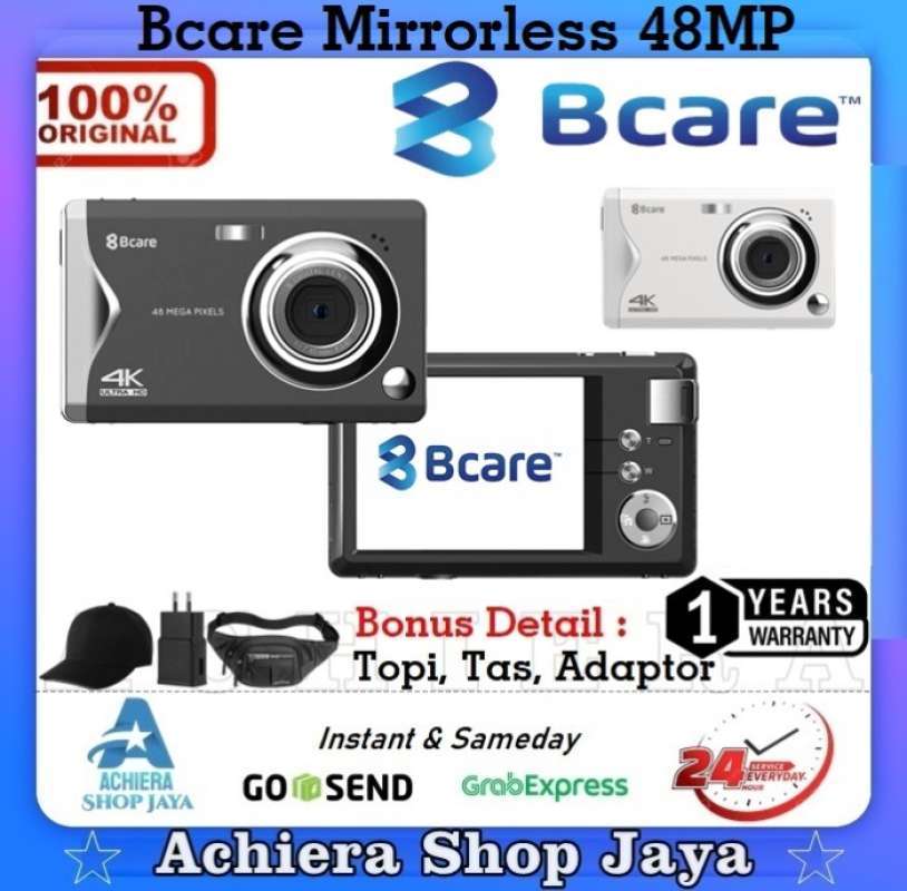 Promo Bcare Less 48mp 4k Digital Camera Kamera Pocket Garansi Resmi Diskon 23% Di Seller Tuplens ...