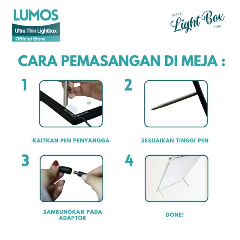 Jual Ultra Thin Lightbox A4 - Lumos 1.0 Led Signage Slim Portable ...