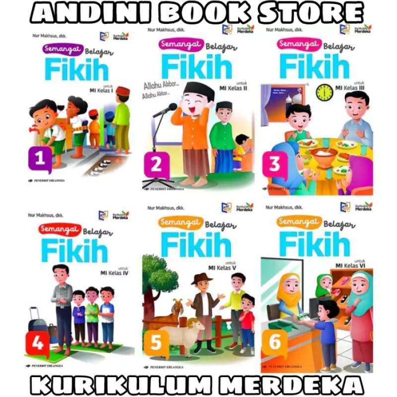 Jual Buku Semangat Belajar Fikih Kelas 1 2 3 4 5 6 Mi Kurikulum Merdeka Di Seller Winter ...