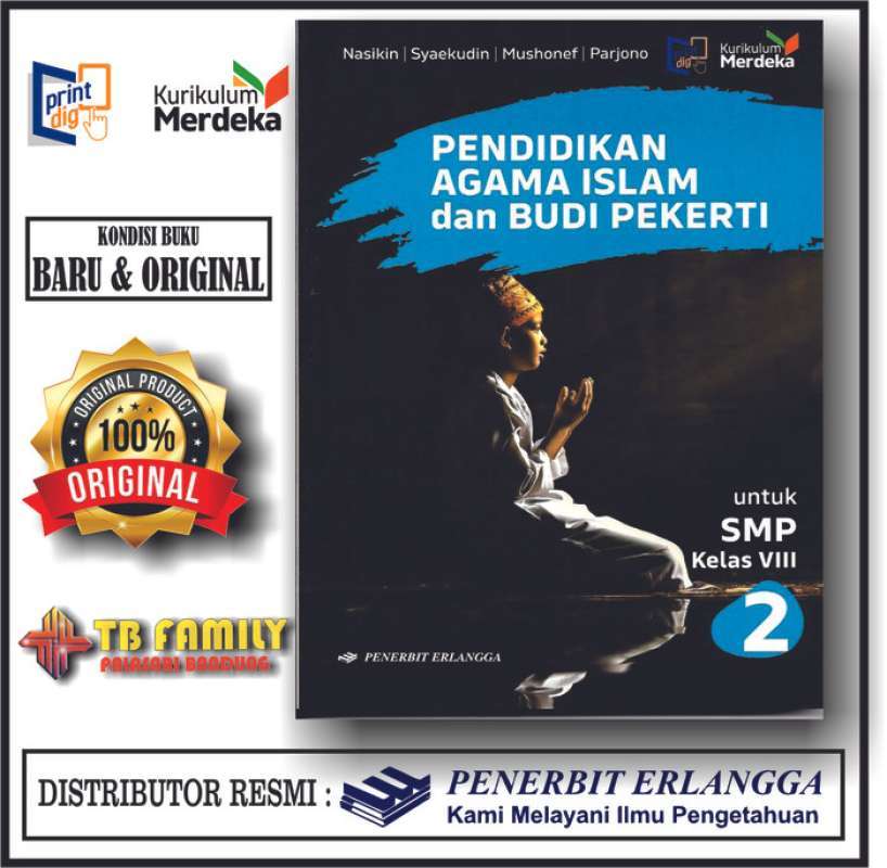 Jual Buku Paket Smp Kelas 8 Kurikulum Merdeka Penerbit Erlangga - Pancasila Di Seller Winter ...