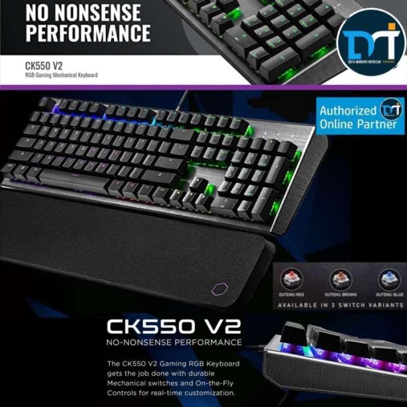 Promo Master Ck550 V2 - Rgb Fullsize Mechanical Gaming Keyboard Diskon ...