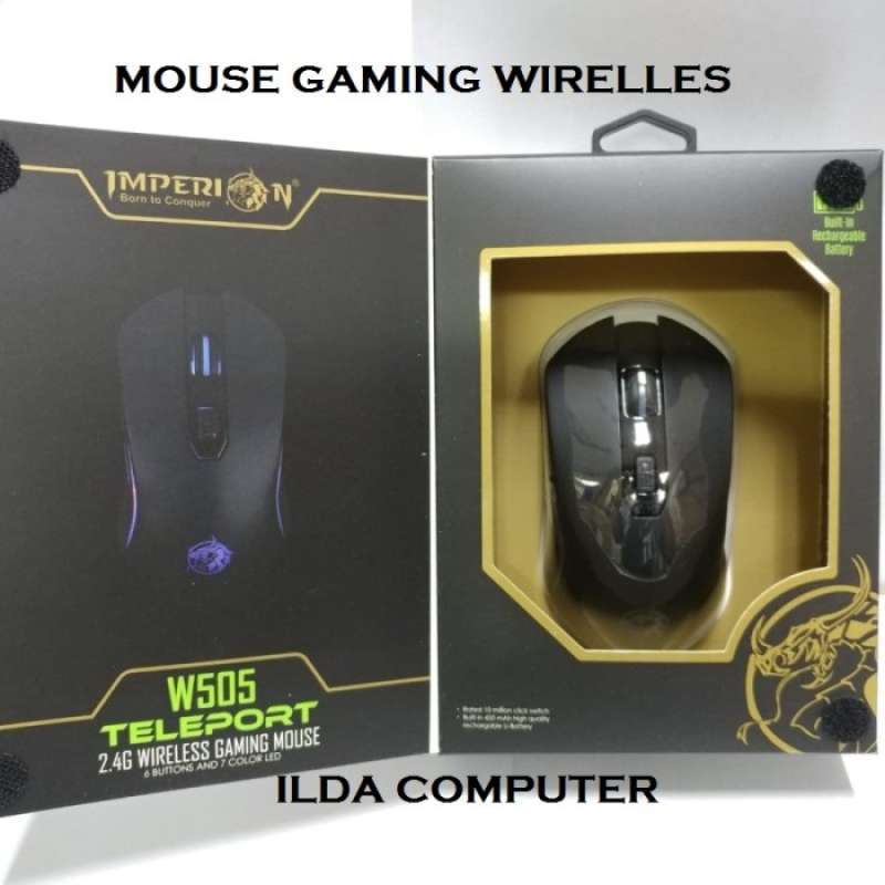 Promo Mouse Wireless Gaming Teleport W505 Wireless Rgb Rechargable Diskon 23% Di Seller Lepimu ...