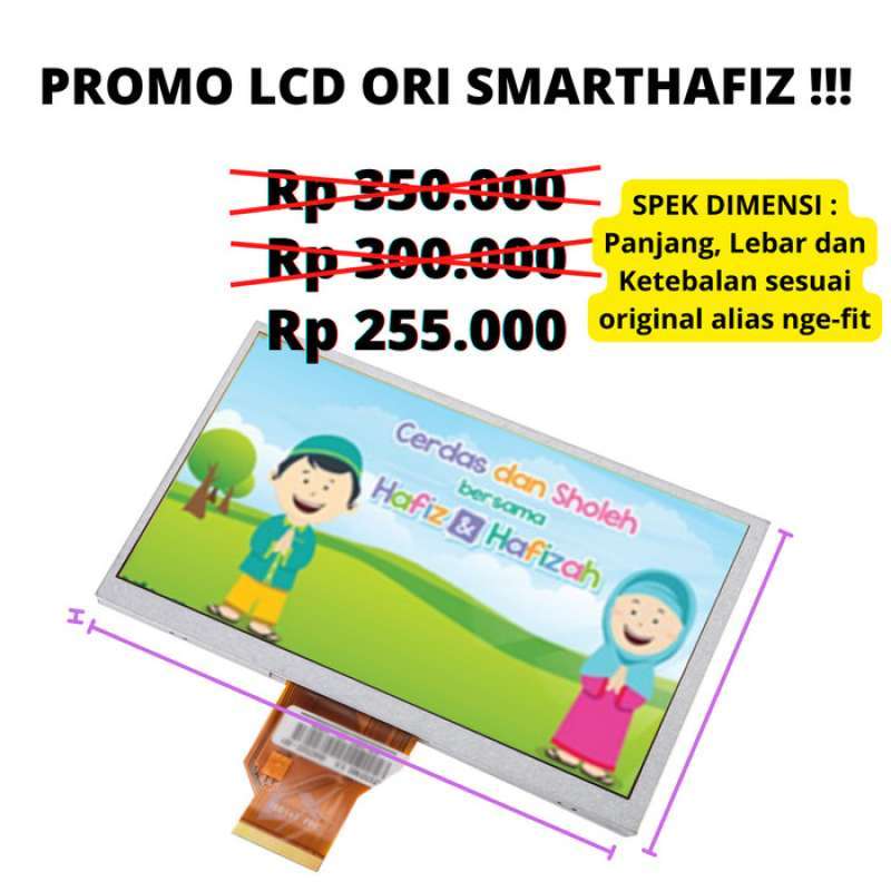 Promo Lcd Smart Hafiz Original Dengan Busa Tape Diskon 23% Di Seller ...