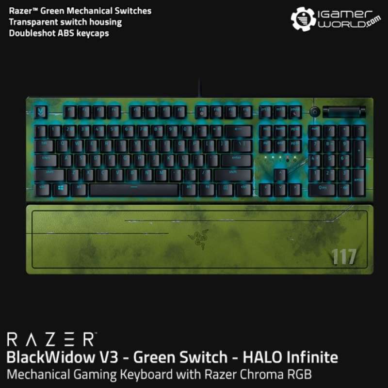 Promo Blacidow V3 Halo Infinite Edition Mechanical Gaming Keyboard ...