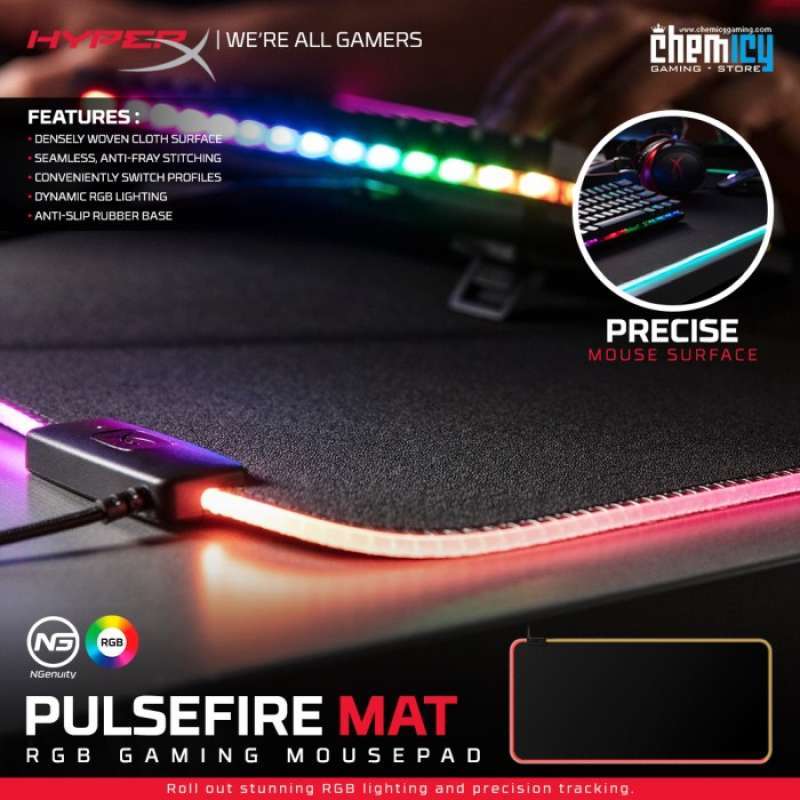 Promo Hyperx Pulsefire Mat Rgb Cloth Xl Gaming Mousepad Diskon 23% Di ...