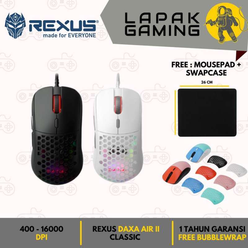 Jual Rexus Daxa Air 2 Ii Gen 2 Gaming Wireless Mouse Original Garansi ...
