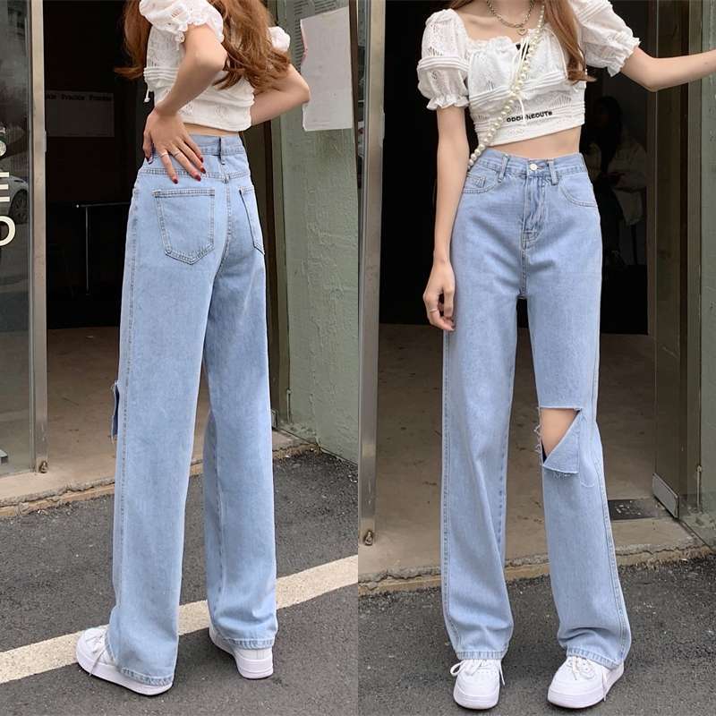 Promo ️rok Kasual Pinggang Tinggi Gaya Korea Dengan Ayunan Lebar, Rok ...