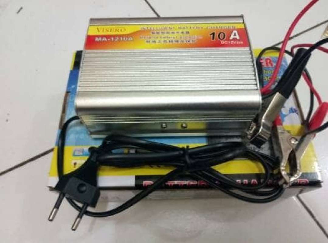 Promo Charger Aki/accu 12v 10a Otomatis Usat Intellegent Battery ...