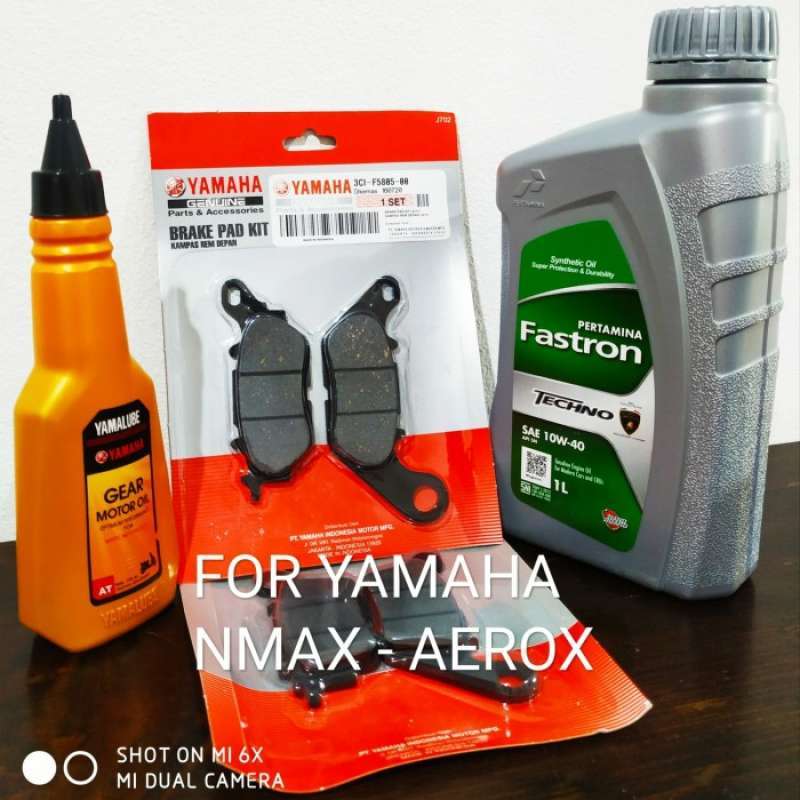 Promo Paket Servis Ringan Oli Fastron 1l+oli Gear Yamalube 140ml+brake ...