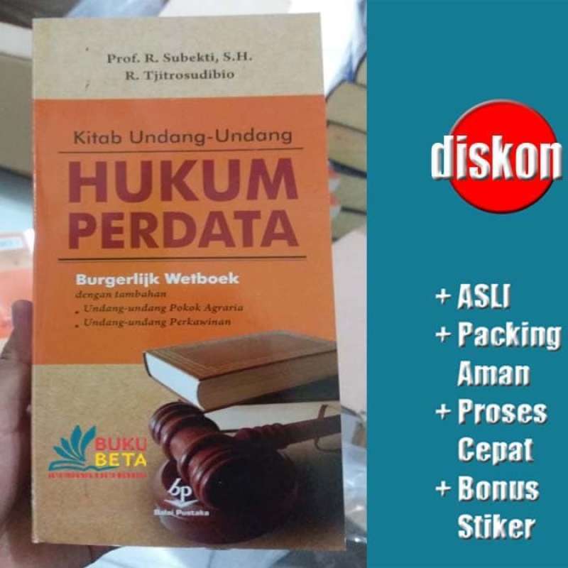 Jual Kitab Undang-undang Hukum Perdata-subekti Dan Tjitrosudibio ...
