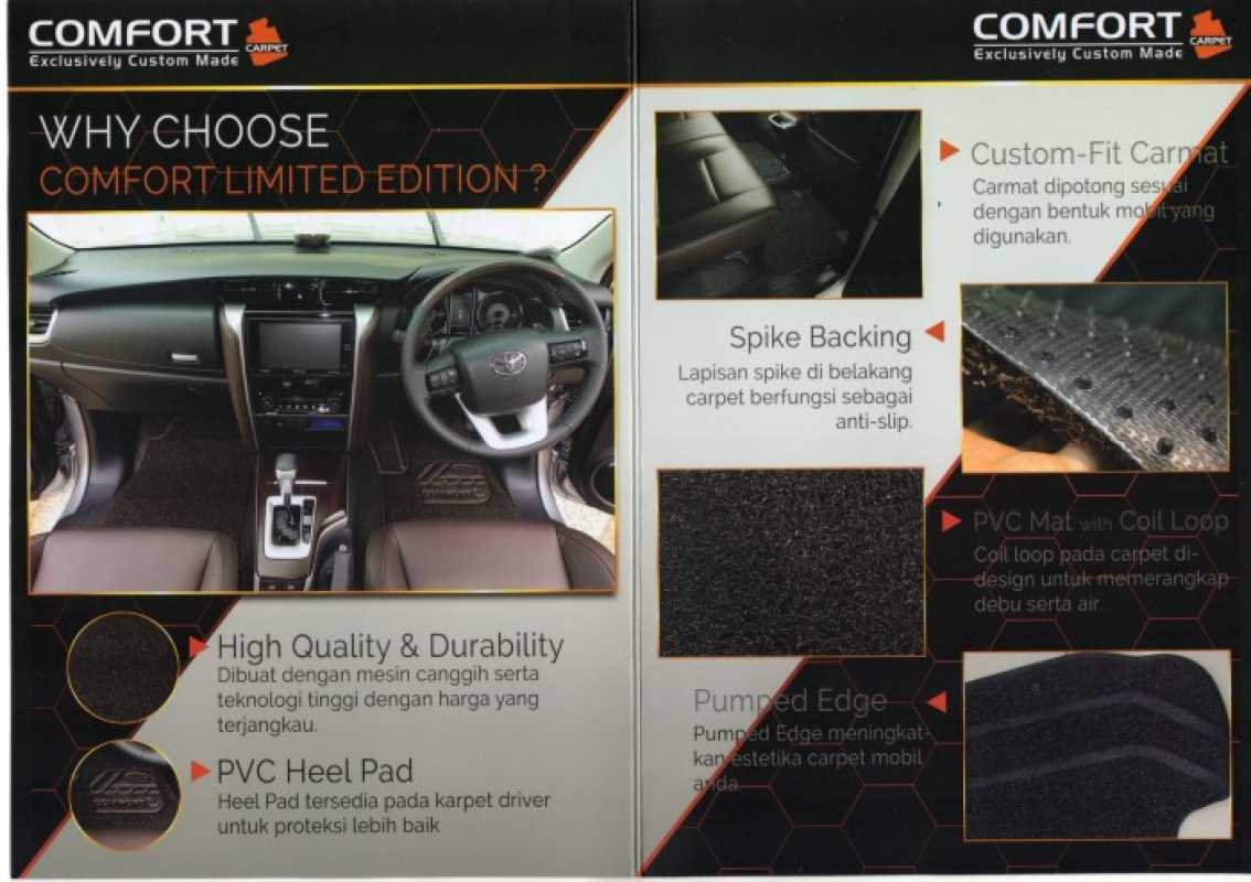 Promo Karpet Mobil Comfort Limited Edition Honda Hrv Tanpa Bagasi ...