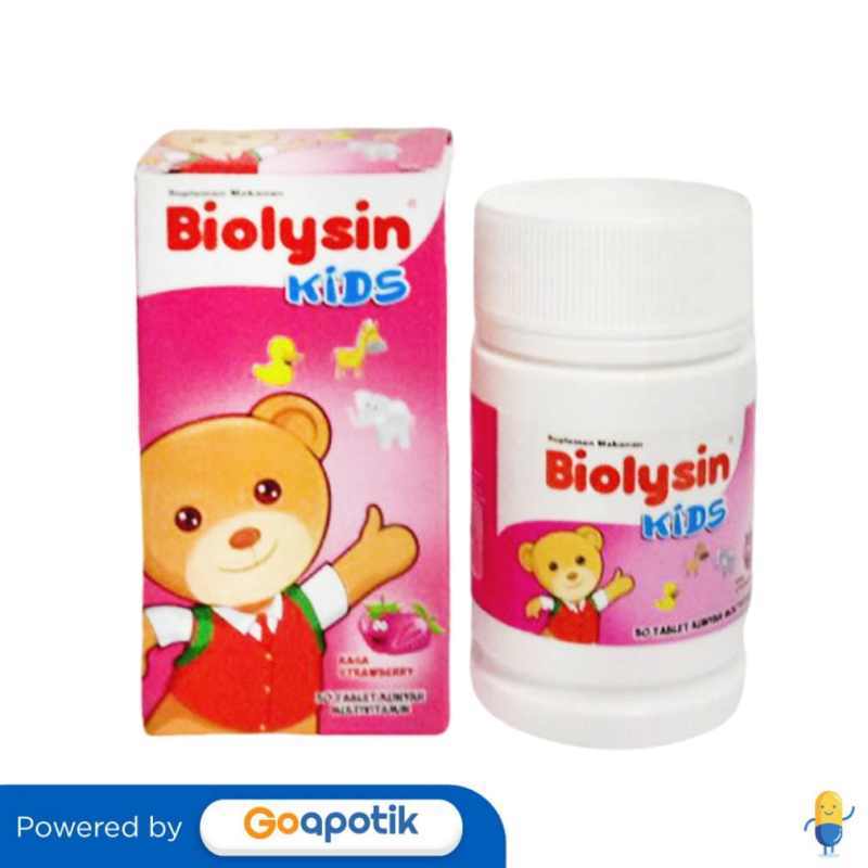 Jual Biolysin Kids Strawberry Botol 30 Tablet Di Seller Apotek Sema ...