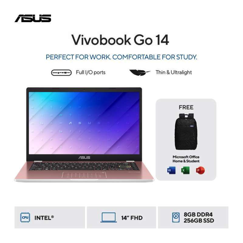 Promo Asus Vivobook Go 14 E410ka-fhd428 - Rose Pink [intel® Celeron ...