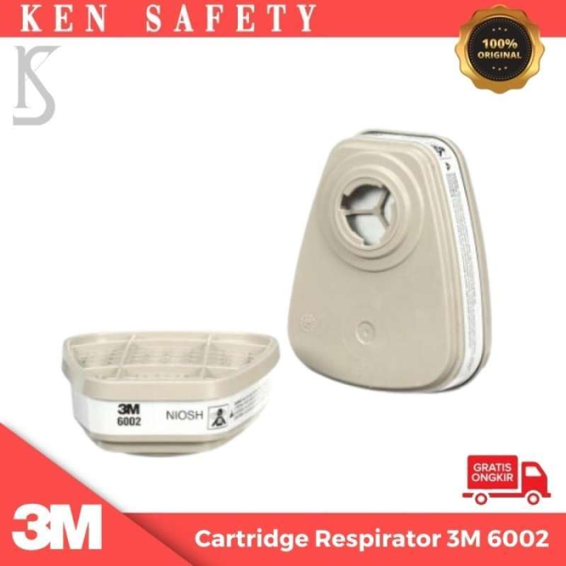 Promo 3m 6002 Catridge Filter Acid Gas Masker Respirator 1 Bag (isi 2pcs) Diskon 23% Di Seller ...