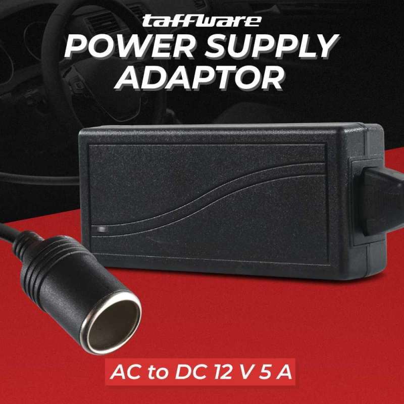 Jual Adaptor Power Supply Converter Ac To Dc 12v 5a Cigarette Port ...