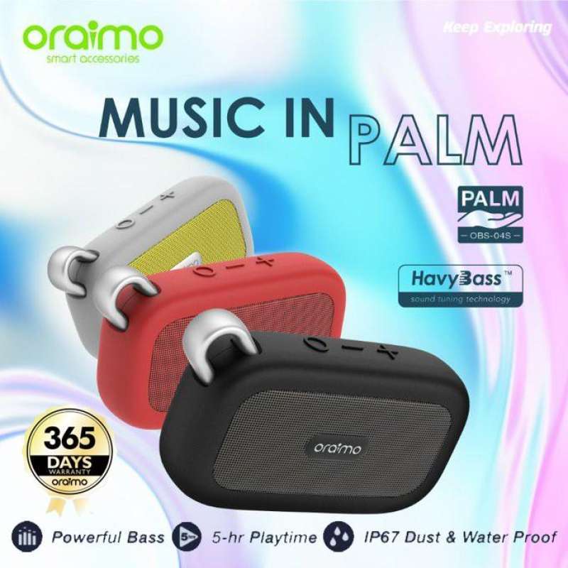 Jual Oraimo Obs-04s Palm Ultra-portable Wireless Bluetooth Speaker ...