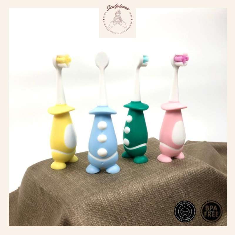 Jual Sikat Gigi Anak Bulu Halus Lembut / Toothbrush Standable 3d ...